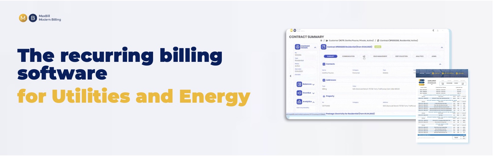 The best recurring billing software for energy and utility ⚡MaxBill